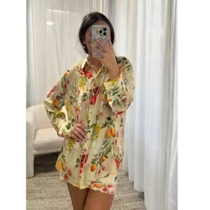 Rococo Sand | Tops | Rococo Sand New Mediterranean Fruit Summer Blouse ...